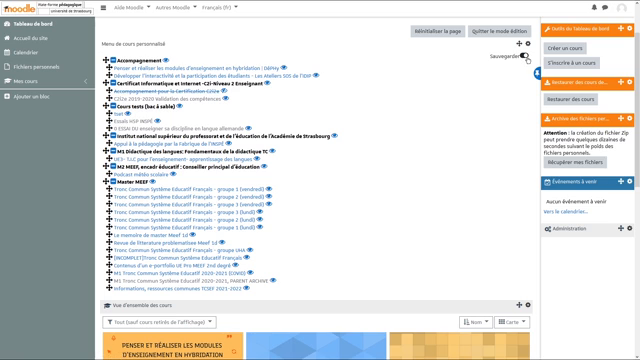 - INSPE - Tutoriels - Tutoriel Moodle : Menu De Cours Personnalisé