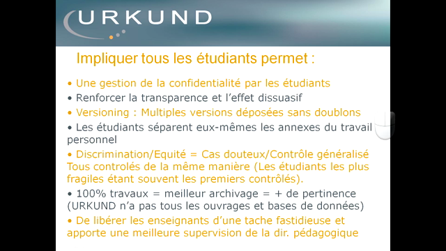 - Présentation Urkund