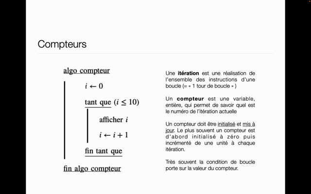 - Cours Informatique L2 St : Boucles