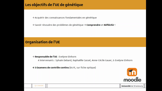 - Présentation Ue Génétique Pour L1 Sps Parcou…