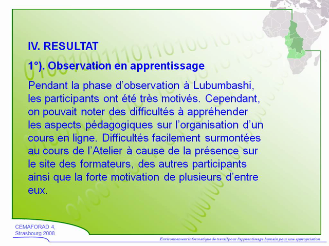 - Environnements Informatiques ; Apprentissage…
